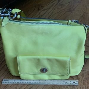 Coach | Bags | Coach Cross Body Bag In Yellow Leather | Poshmark